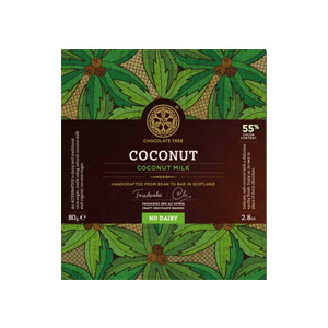 The Chocolate Tree - 55% Coconut Milk Chocolate Bar - Cocoa Runners
