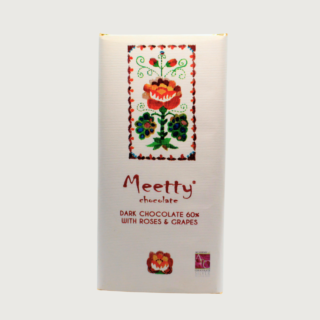 Meetty - Dark 60% with Rose and Grape - Cocoa Runners
